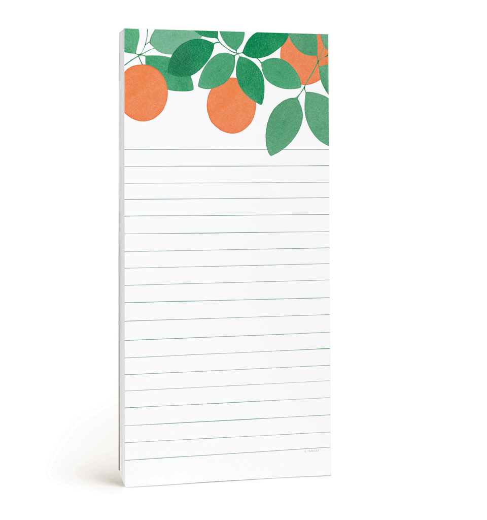 Orange Grove Market Notepad – E. Frances Wholesale